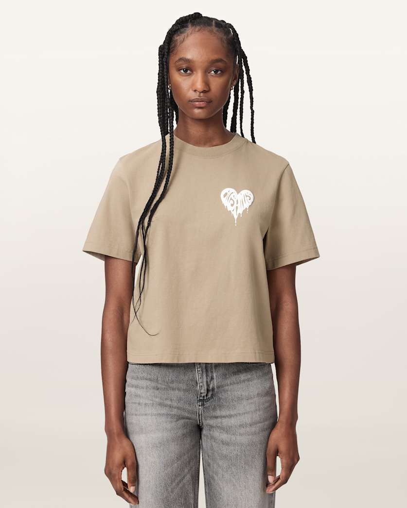 Lisa Trip Graphic Boxy T-Shirt SHALE GREY | ALLSAINTS US